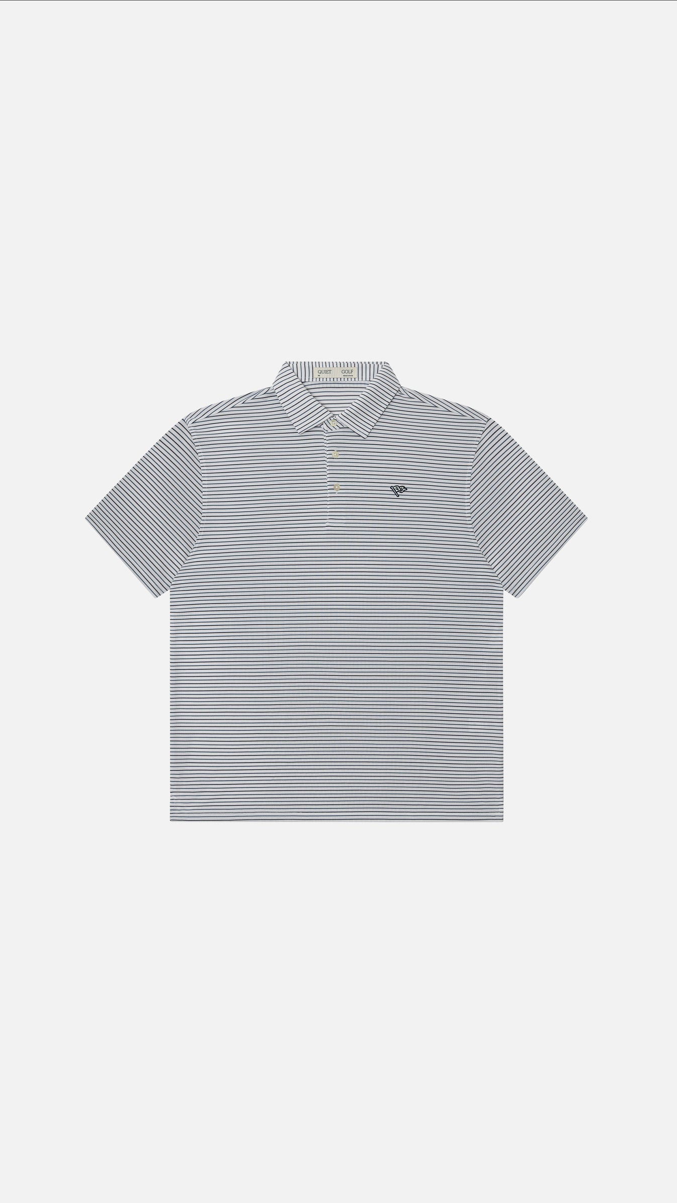 Teo Polo Active Pique White – Quiet Golf